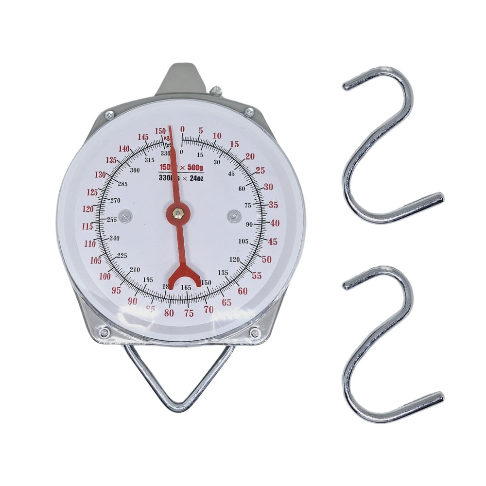 Balanza Colgante 150kg Scale Analogica Tipo Reloj - Real Plaza