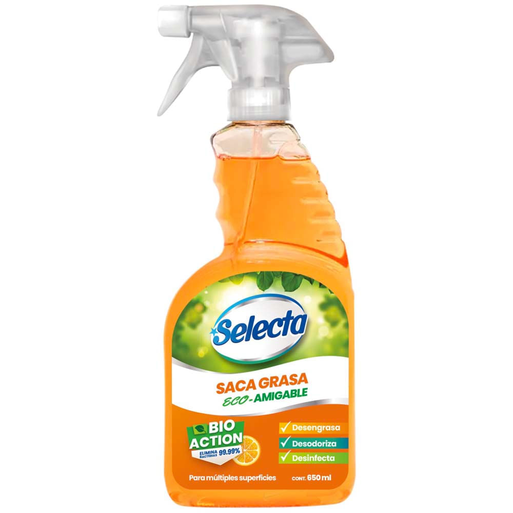 Saca Grasa SELECTA Eco-Amigable Spray 650ml - Real Plaza