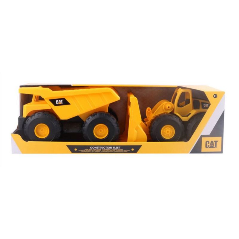 Pack 2 Vehiculos De 18 Cms Cat - Real Plaza