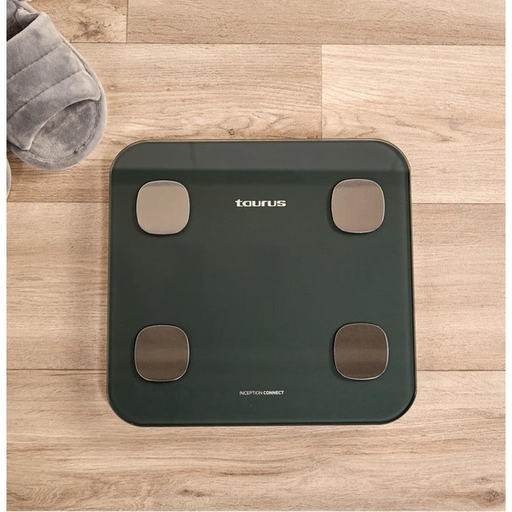 Balanza Inteligente de Vidrio Negro Taurus Inception Connect - Real Plaza