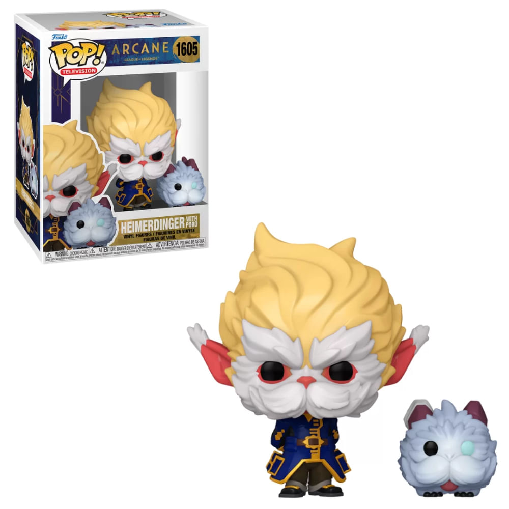 Funko Pop Arcane League of Legends - Heimerdinger con Poro #1605 - Real ...