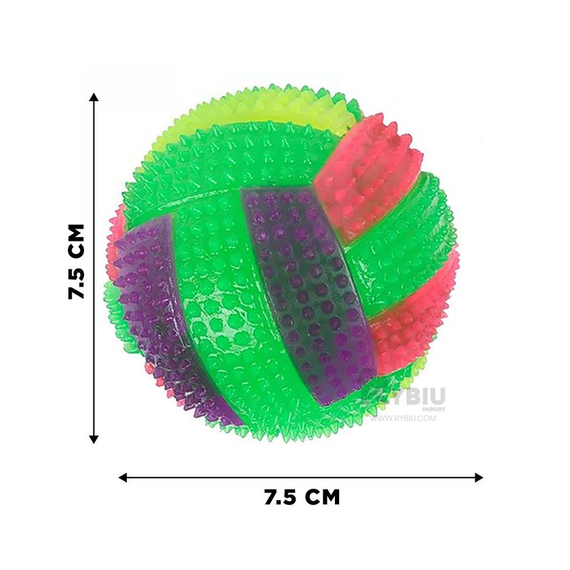 Pelota Dinamica con Sonidos de Color Verde Y+Regalo Stickers - Real Plaza
