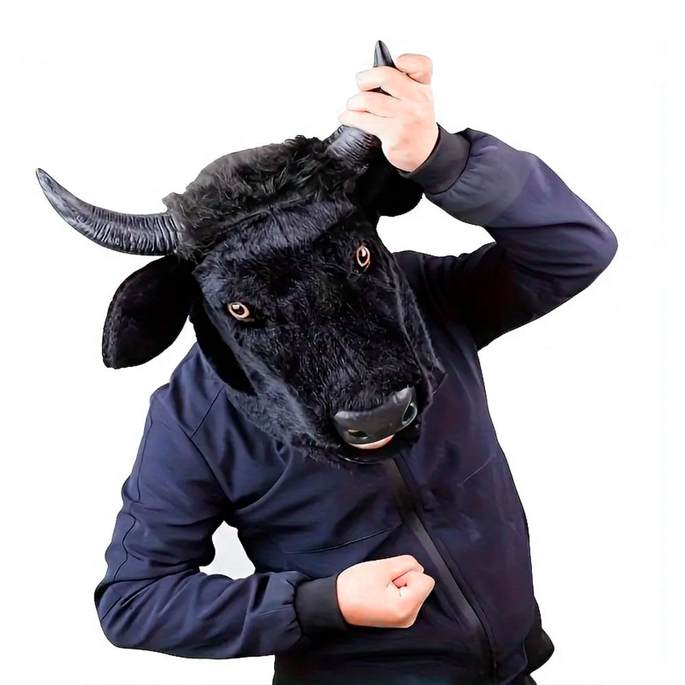 Máscara de Cabeza de Toro Fursuit Realista para Halloween y Cosplay ...