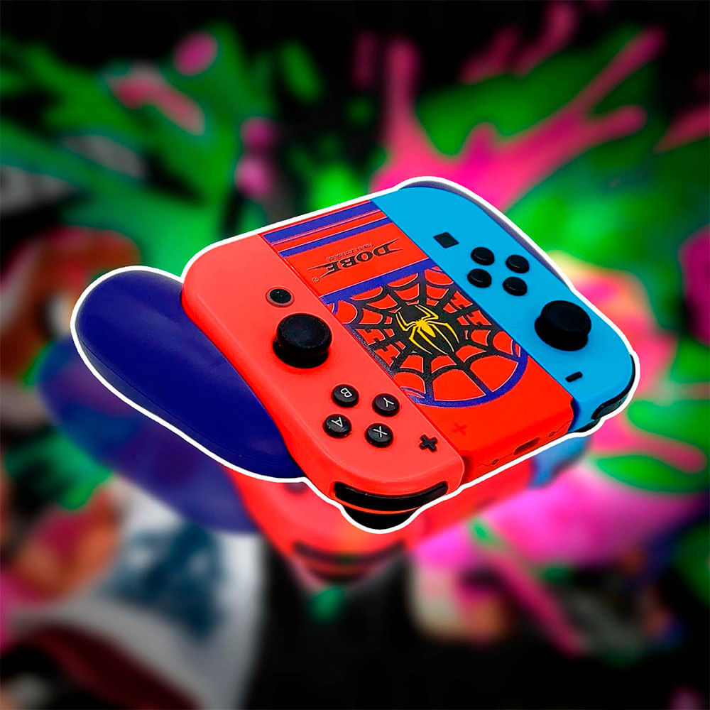 Handgrip Joy Con Para Nintendo Switch Fat y Oled Azul - Real Plaza