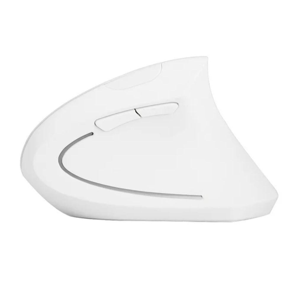 Mouse Vertical Ergonómico Inalámbrico Blanco - Real Plaza