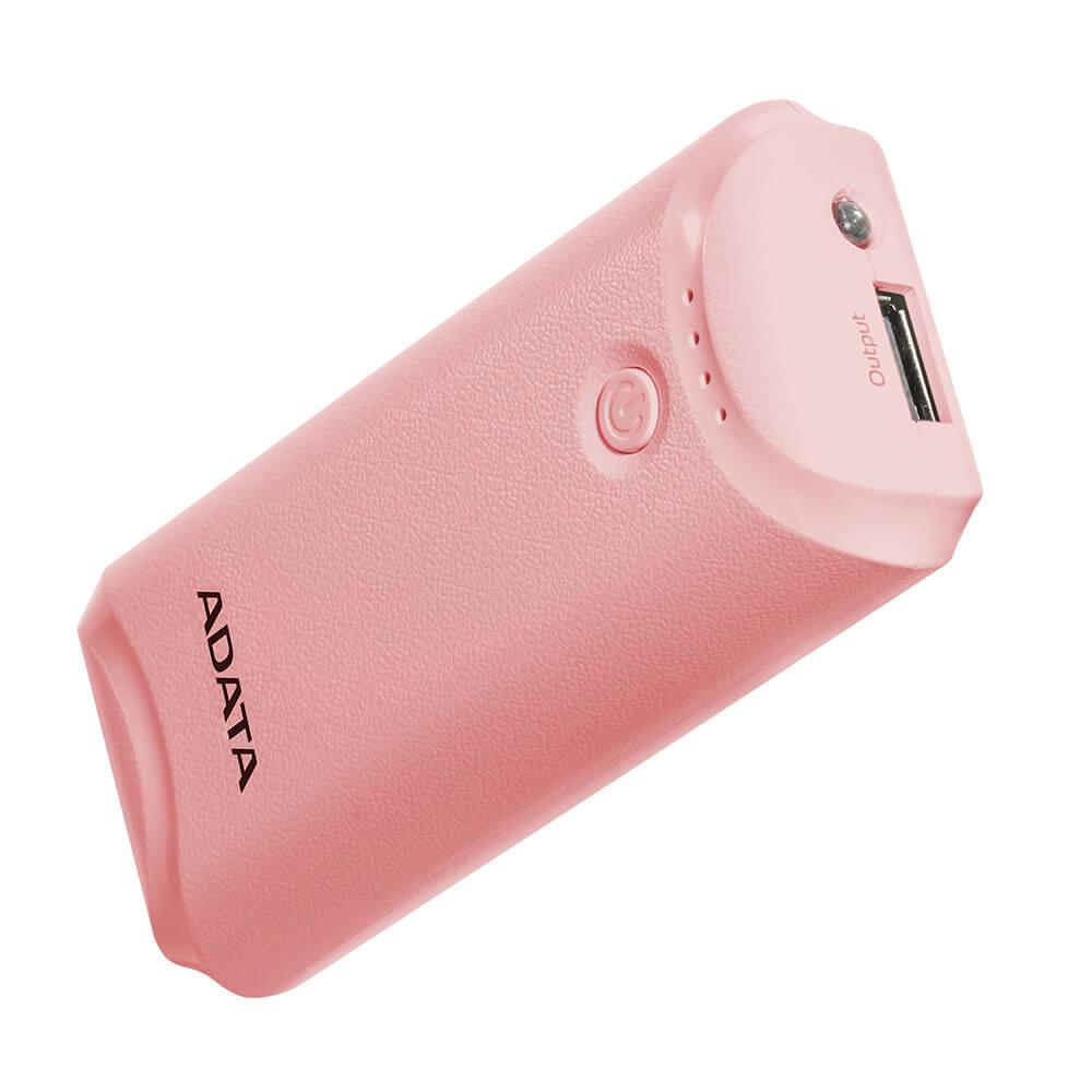 Power Bank ADATA 5000 mAh USB Rosa - AP5000-USBA-CPK - Real Plaza