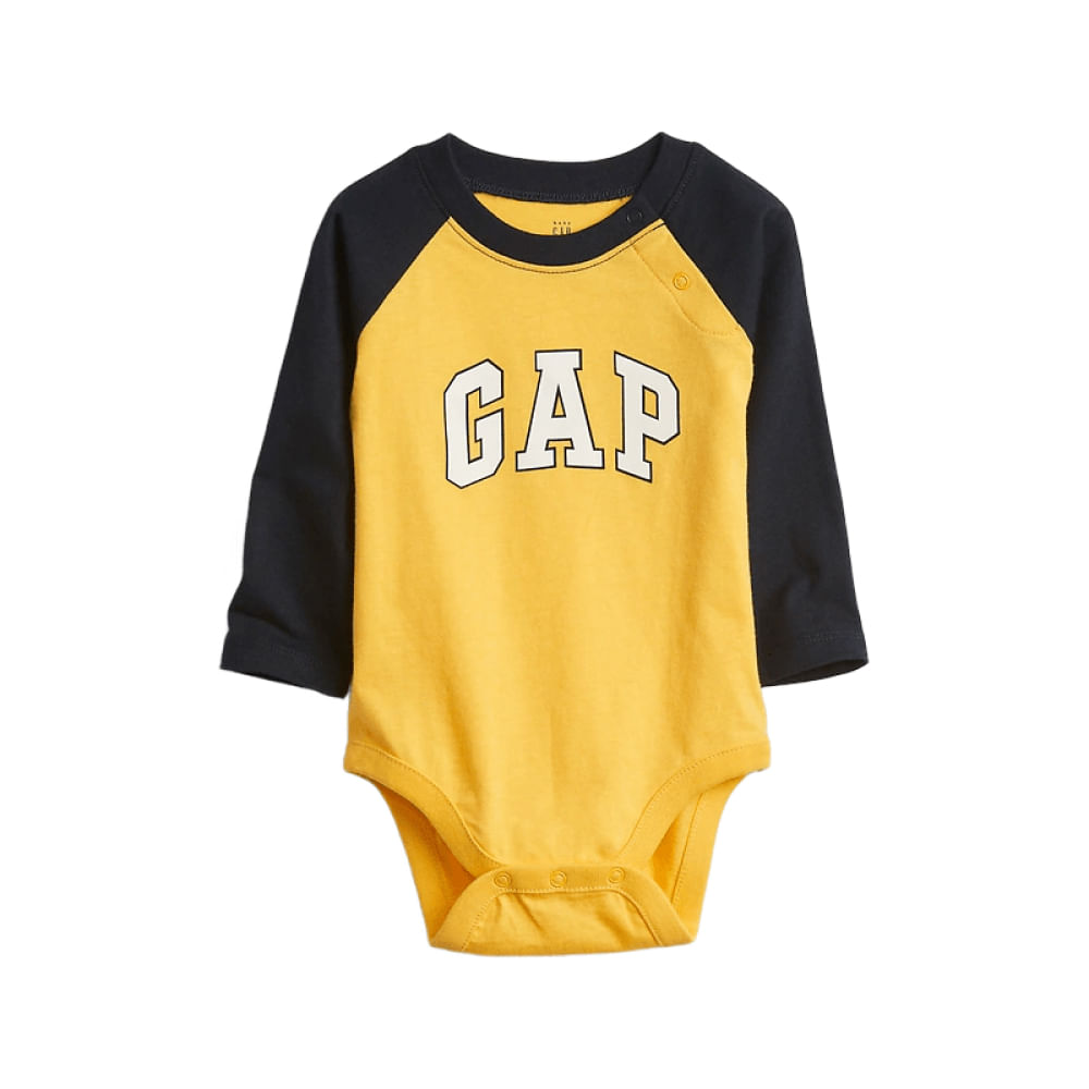 Body Baby Gap Color Oro Pálido 100% Algodón Manga Larga para Bebé Niño ...