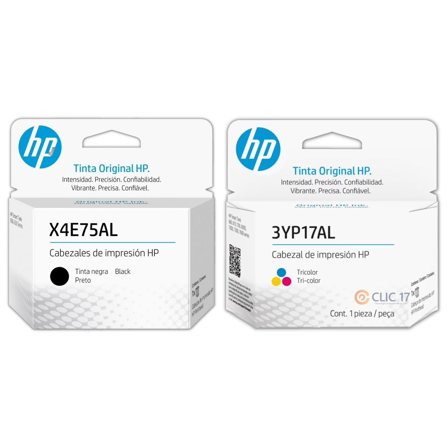 Kit Cabezal HP X4E75AL 3YP17AL Negro Tricolor - Real Plaza