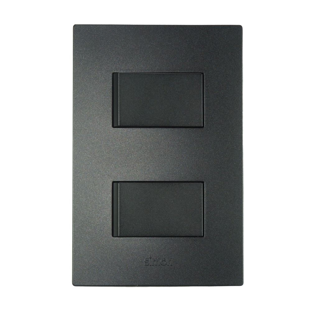 Interruptor Doble S220 Grafito Simon - Real Plaza