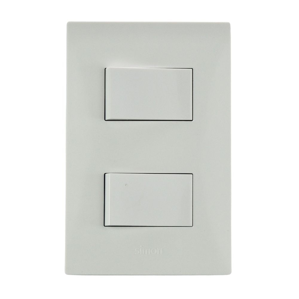 Interruptor Doble S220 Blanco Simon - Real Plaza