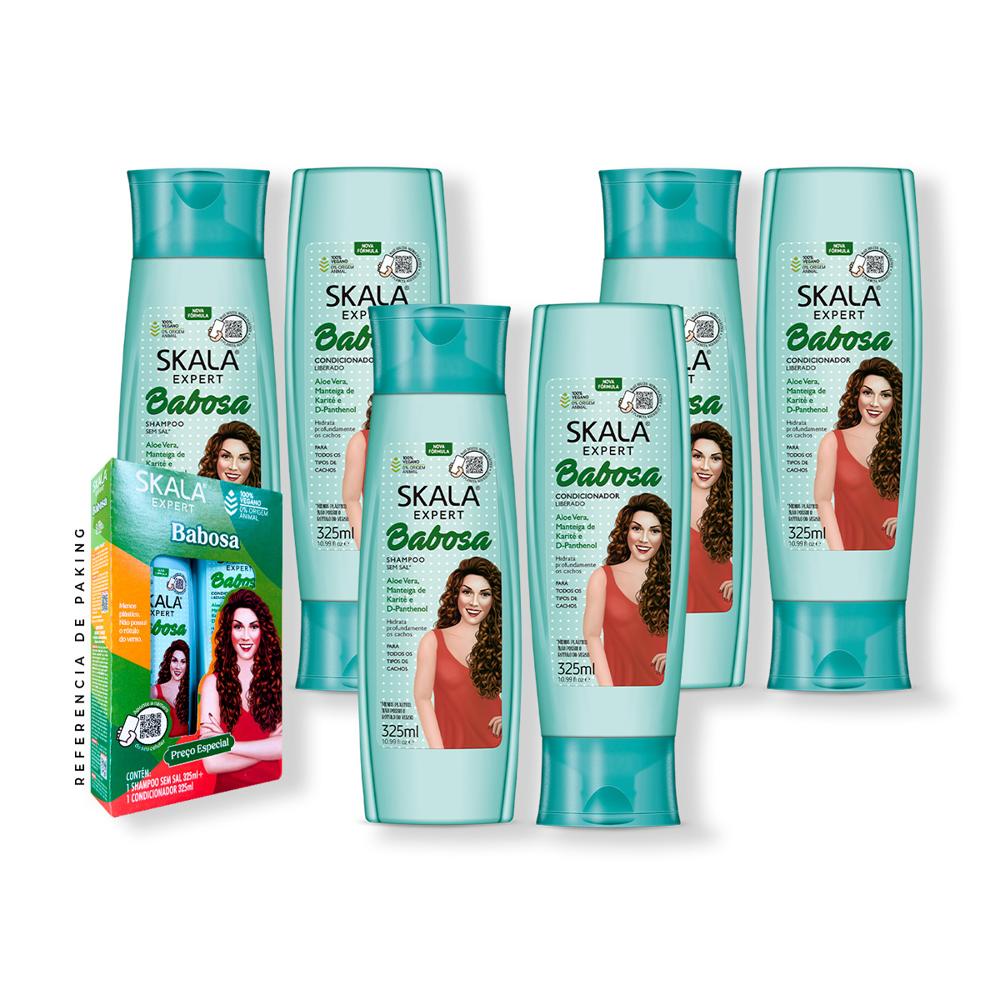 3 Shampoo + Acondicionador Aloe Vera Skala Expert 325ml - Real Plaza