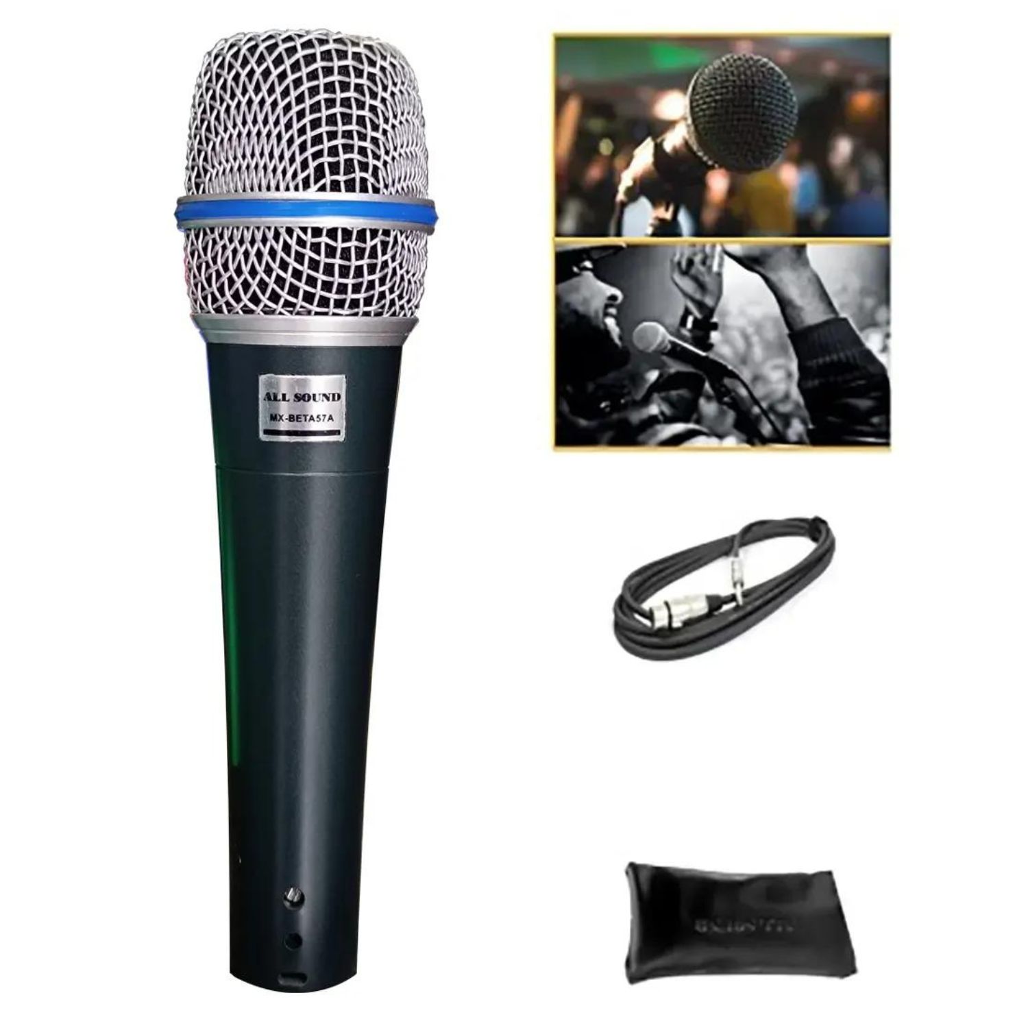 Micrófono Profesional MX-BETA57A All Sound Metal Pesado Tipo Shure ...