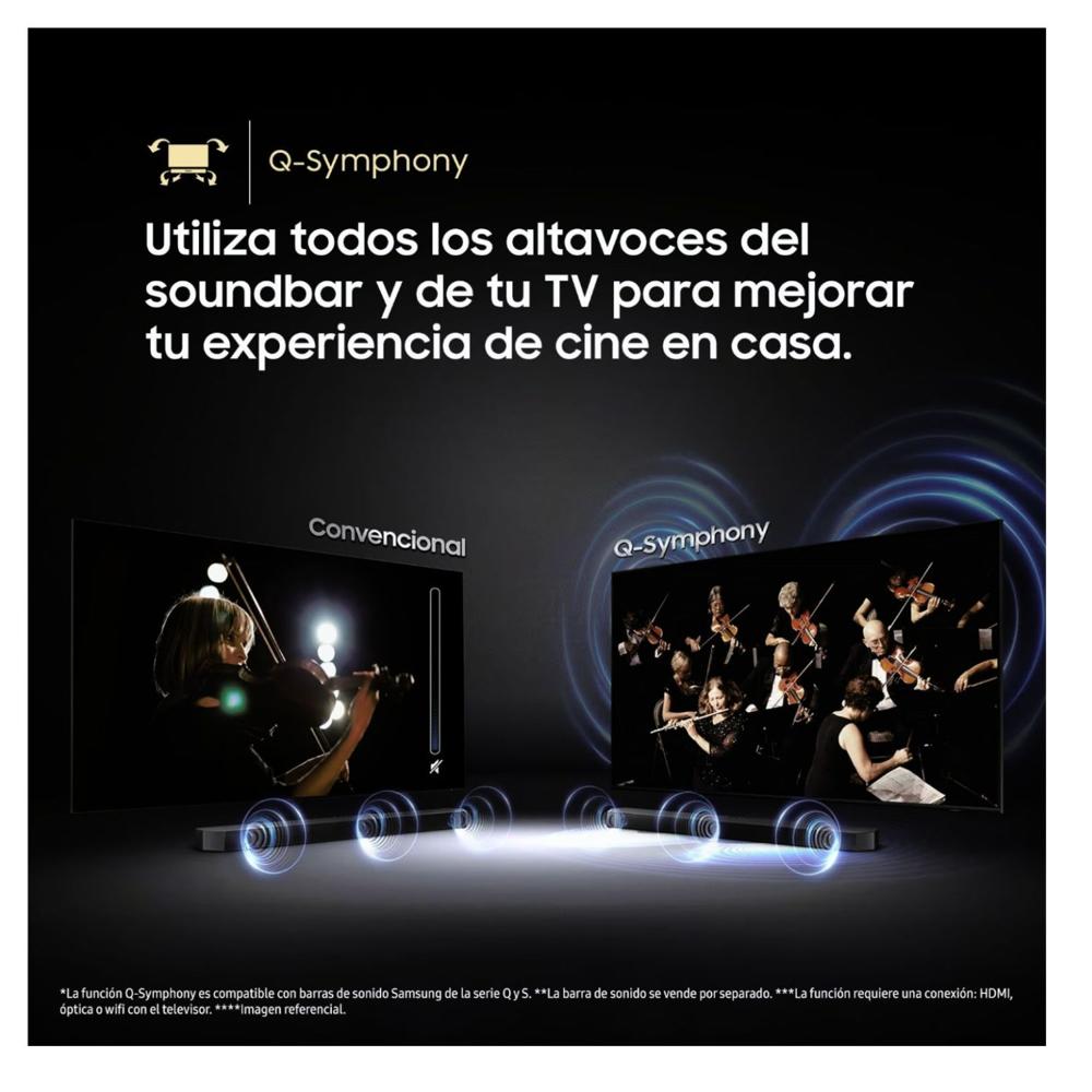 Televisor Samsung QLED 65" Tizen OS Smart Tv 4K 65Q70D + Soundbar HW ...