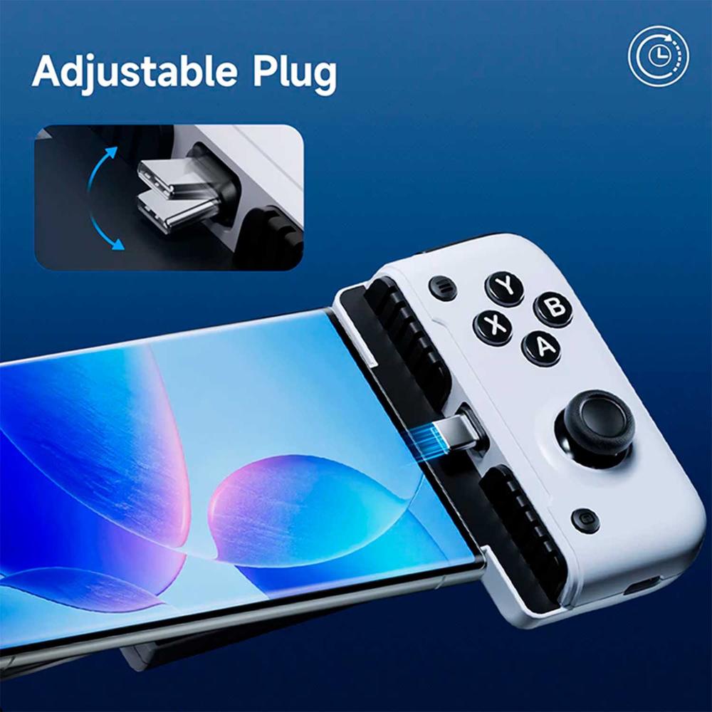 Gamepad Easysmx M05 Mobile Gaming Controller White Tipo-C Vibrador ...