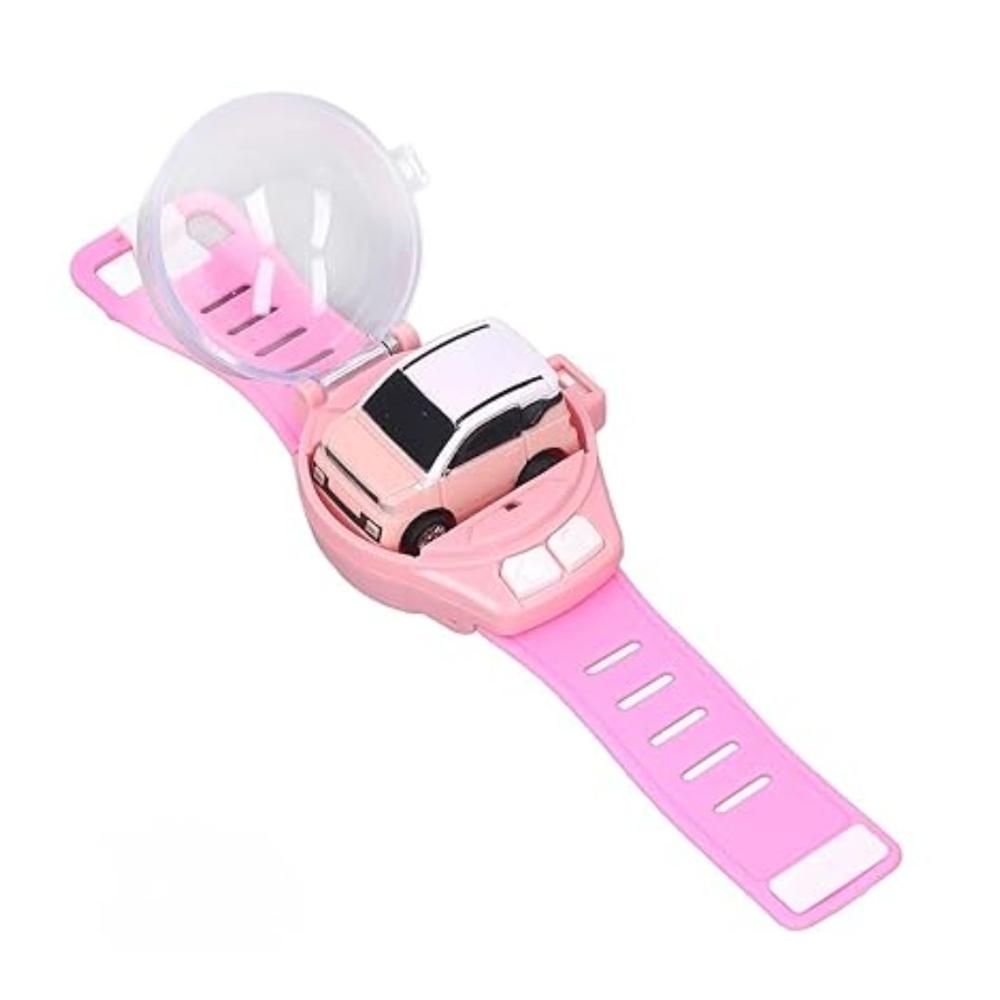 Reloj Mágico con Mini Autito Rosa con Control Remoto - Real Plaza