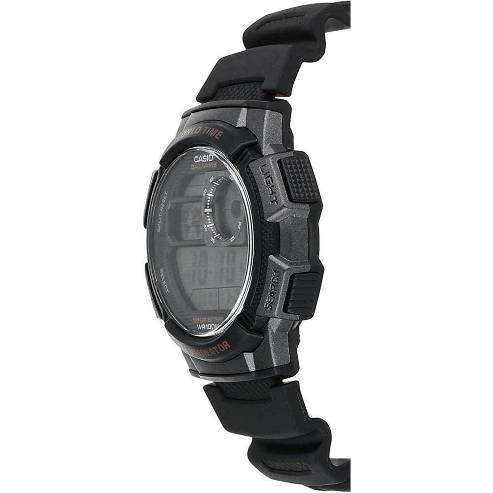 Reloj Casio Digital Hombre con Cronómetro, Temporizador y Hora Mundial ...