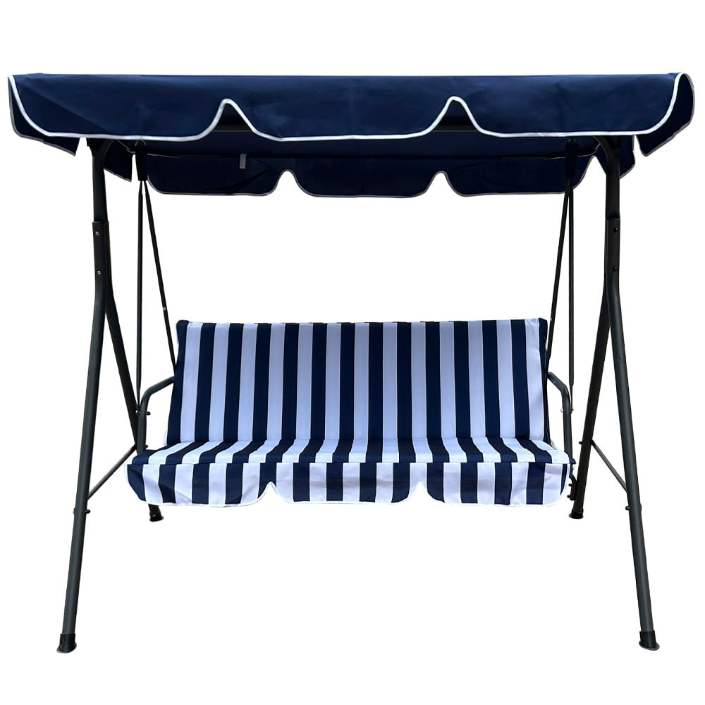 Sillón Columpio VIVA HOME Rayas Azul - Real Plaza