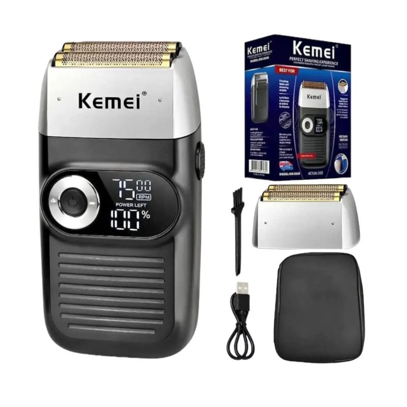 Shaver Kemei Recargable KM - 2026 - Real Plaza