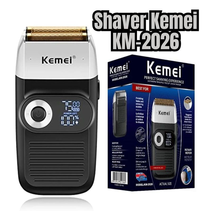 Shaver Kemei Recargable KM - 2026 - Real Plaza