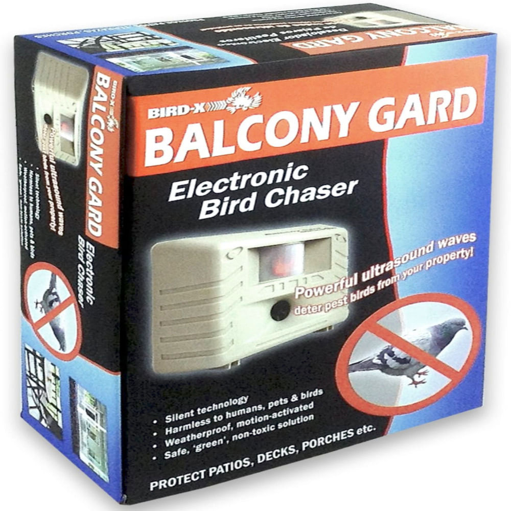 Bird-X Balcony Gard ahuyentador de aves ultrasónico de 110V - Real Plaza