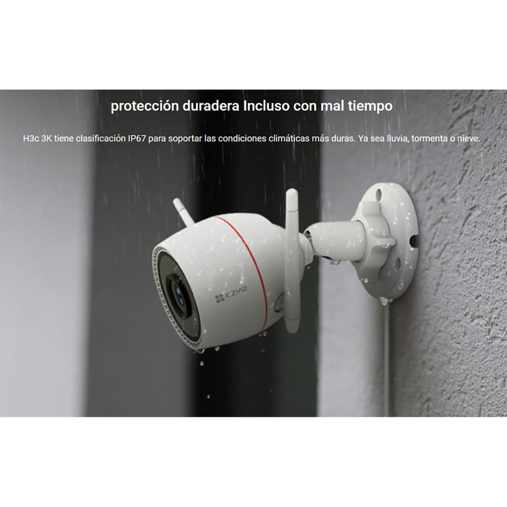 Ezviz H3C 5MP 3K Cámara Wifi de Vigilancia Exterior IP67 Noche Color ...