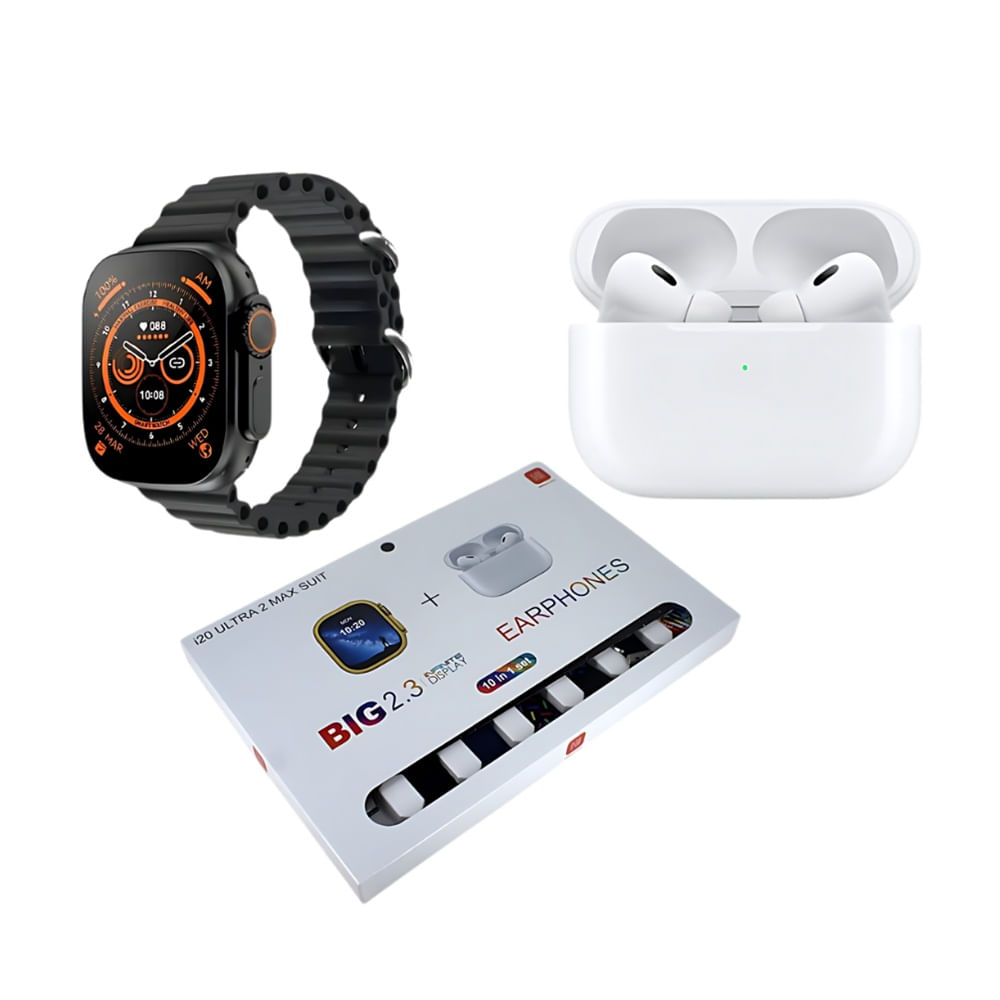Smartwatch I20 ULTRA 2 MAX | Negro - Real Plaza