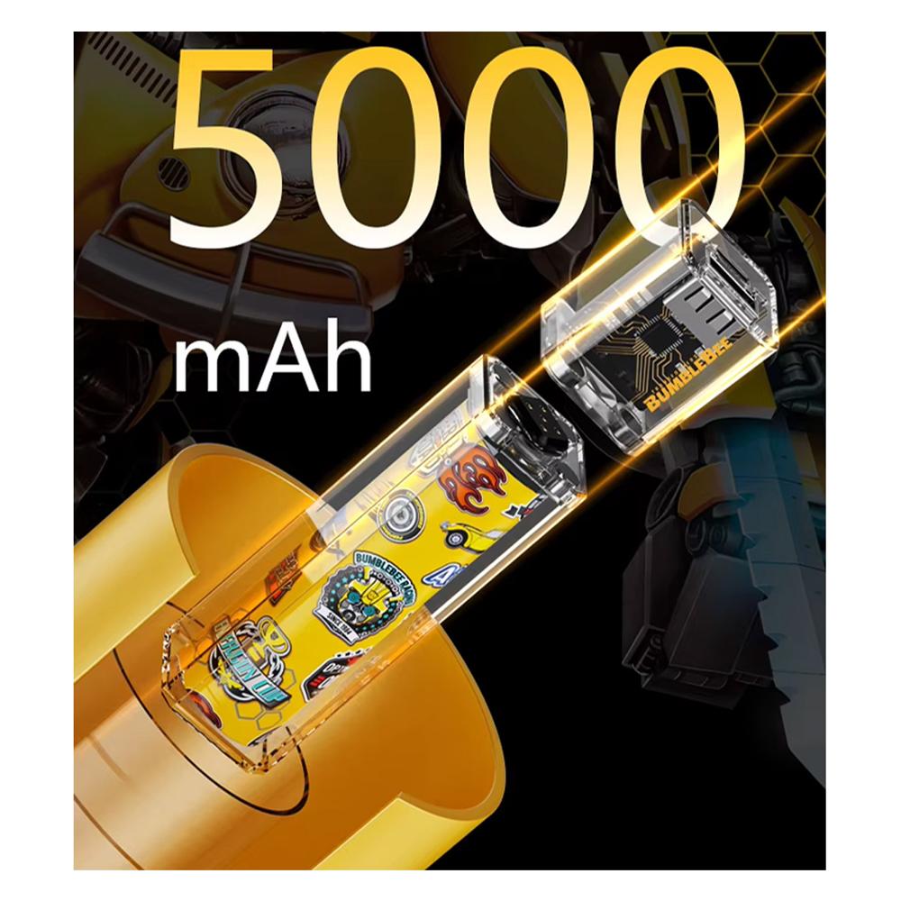 Power Bank TRANSFORMERS Yellow TF-D03 | Carga rápida - Real Plaza