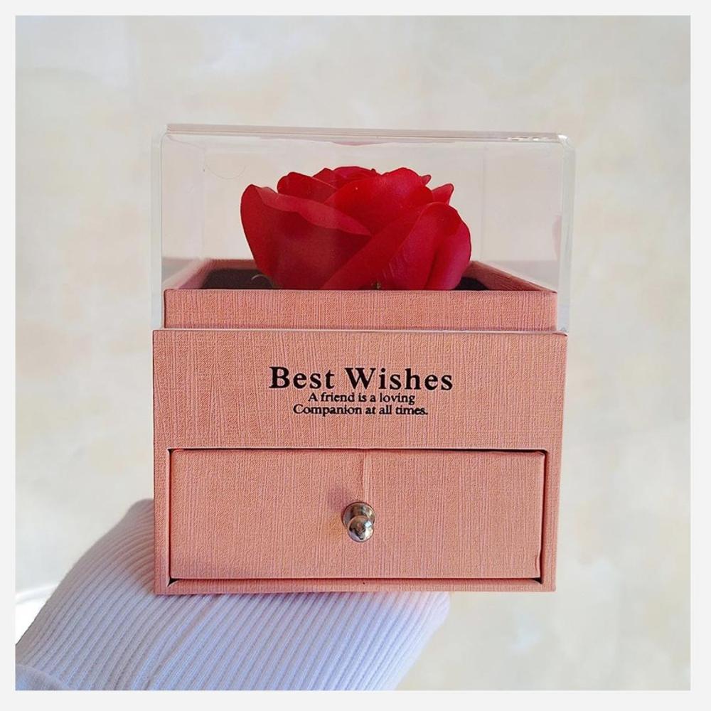 Joyero de Lujo con Rosa y Joyería Sorpresa Rosa - Real Plaza