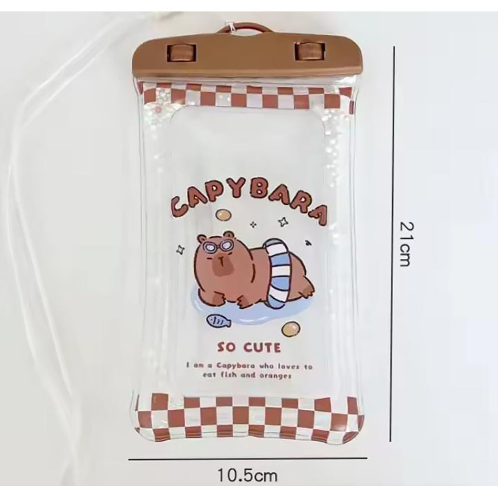 Funda Capibara Protector Celular Agua Acuatico Capi - Real Plaza