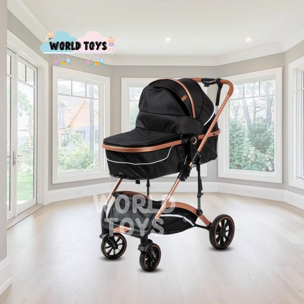 Coche Moises ebaby MIAMI BABY Edición Limitada Negro - Real Plaza