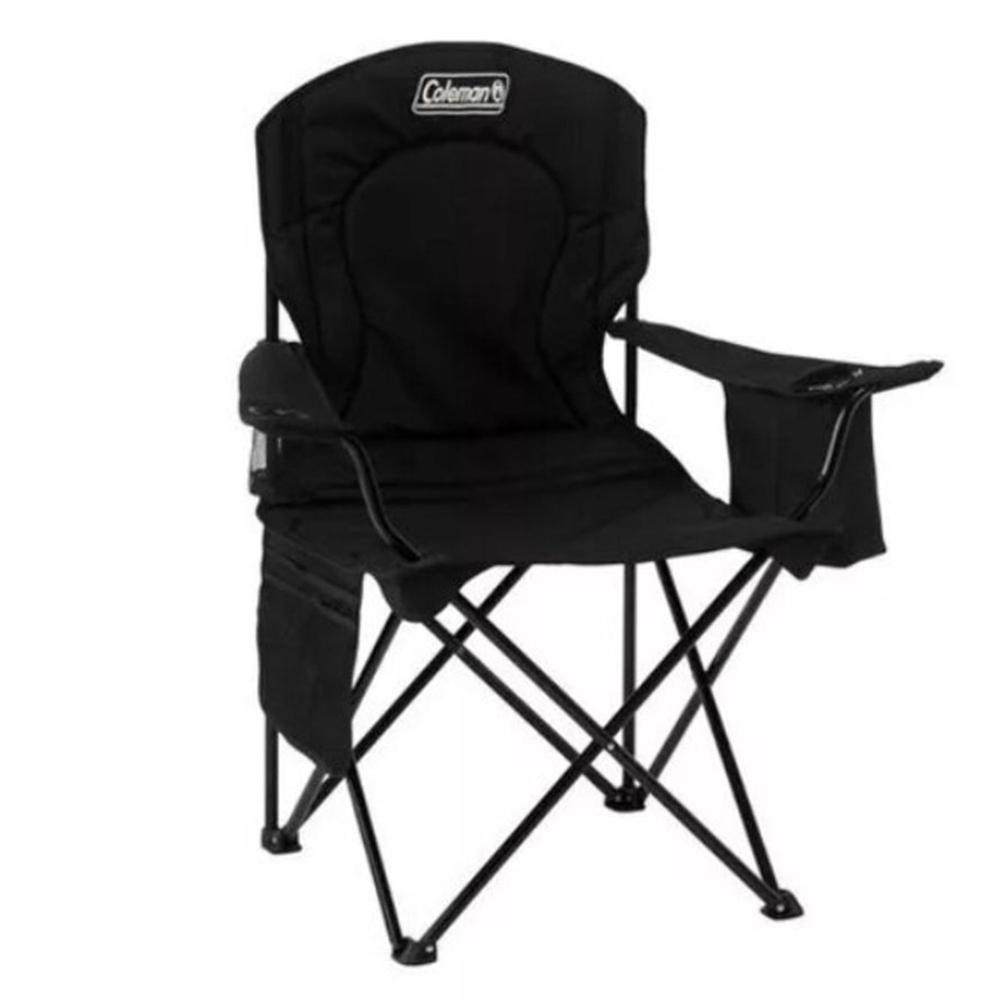 Silla Coleman Quad con Cooler Negro - Real Plaza