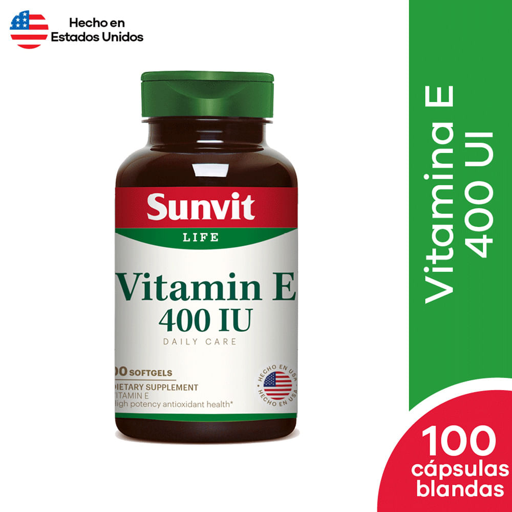 Sunvit Vitamin E 400 IU Cápsula Blanda - Real Plaza