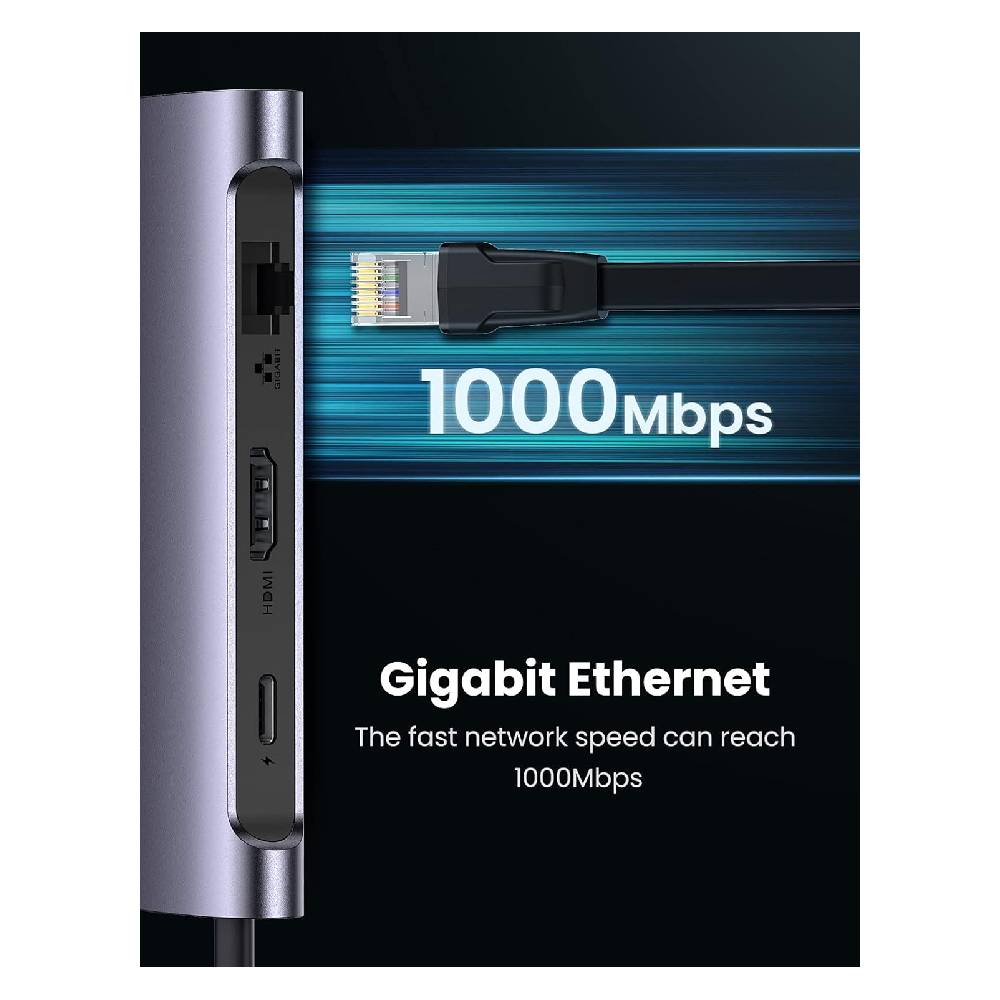 Hub ugreen usb-c cm212 7 en 1 multifuncional - Real Plaza