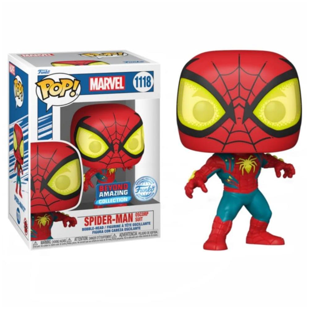 Funko Pop Marvel - Spiderman Traje de Oscorp exclusivo 1118 - Real Plaza