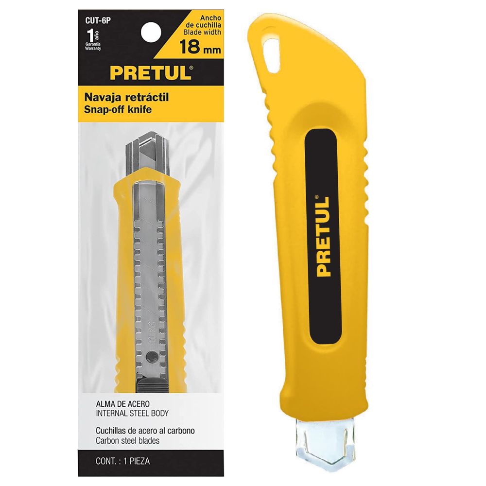 Cutter 18mm Pretul | Corte fácil con alma metálica - Real Plaza