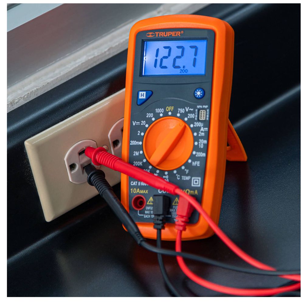 Multímetro digital con termopar termocupla TRUPER - Real Plaza