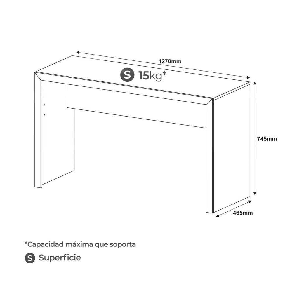 Escritorio De Melamina Lisboa Almendra Ofideas - Real Plaza
