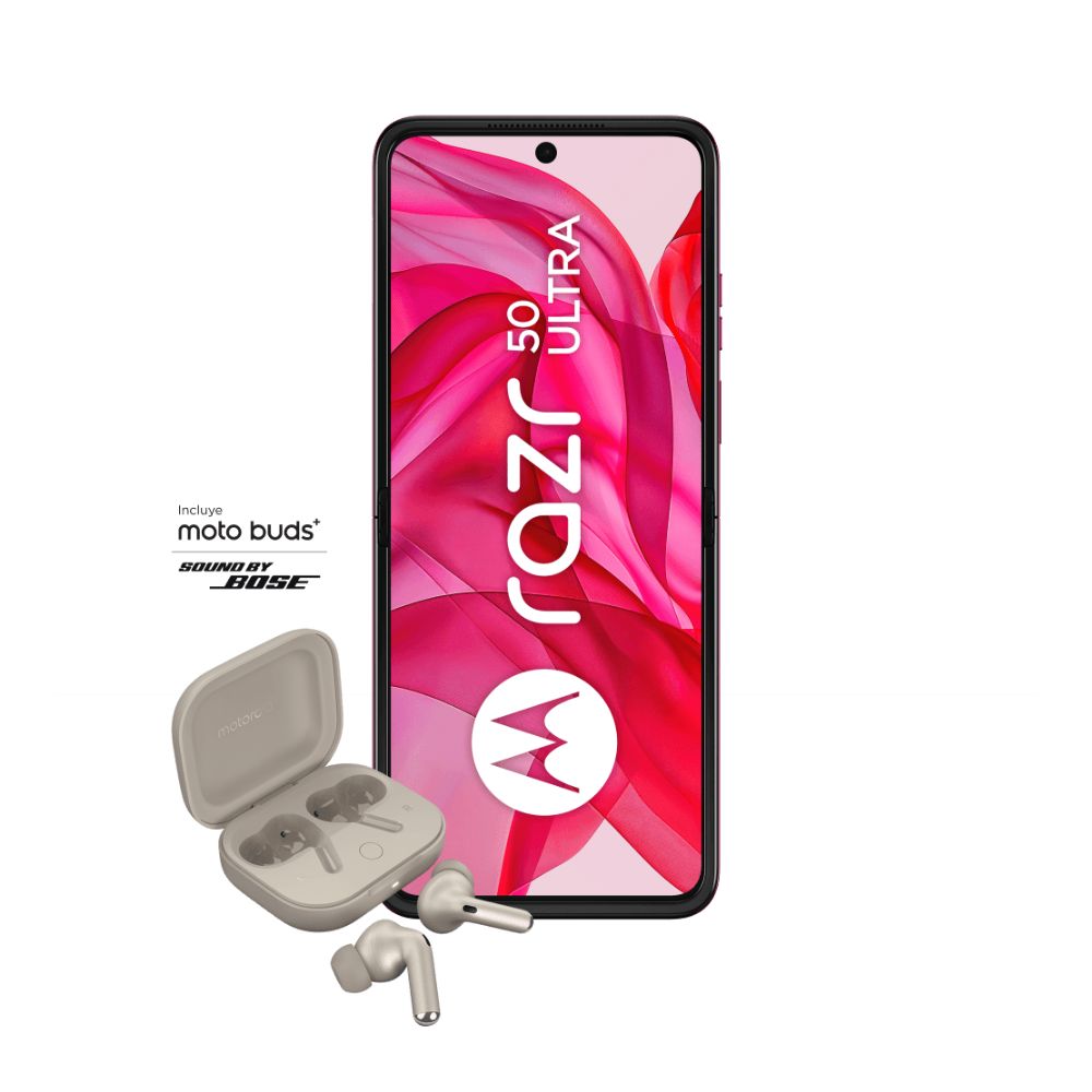 Motorola Razr 50 ultra 512GB 12GB RAM Rosado + Audifonos Inalambricos ...