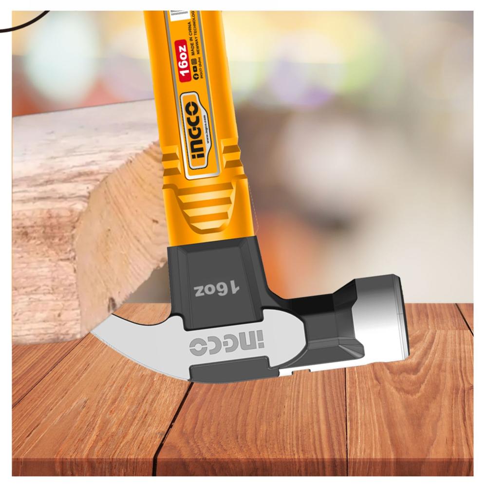Martillo Fibra de Vidrio 16 oz Ingco HCH81016 - Real Plaza