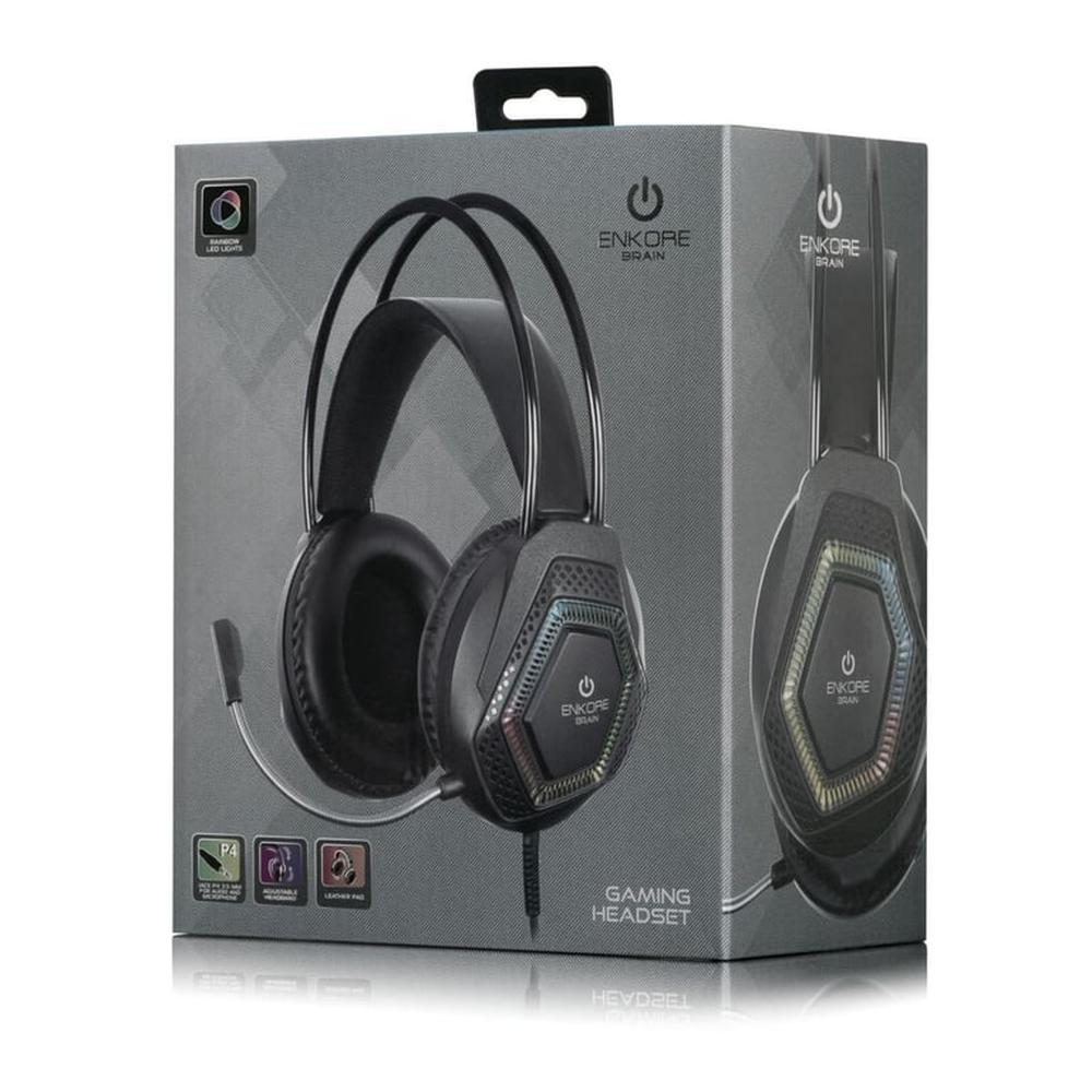 Audifono Gamer USB Enkore Brain 5.1 iluminación LED - Real Plaza