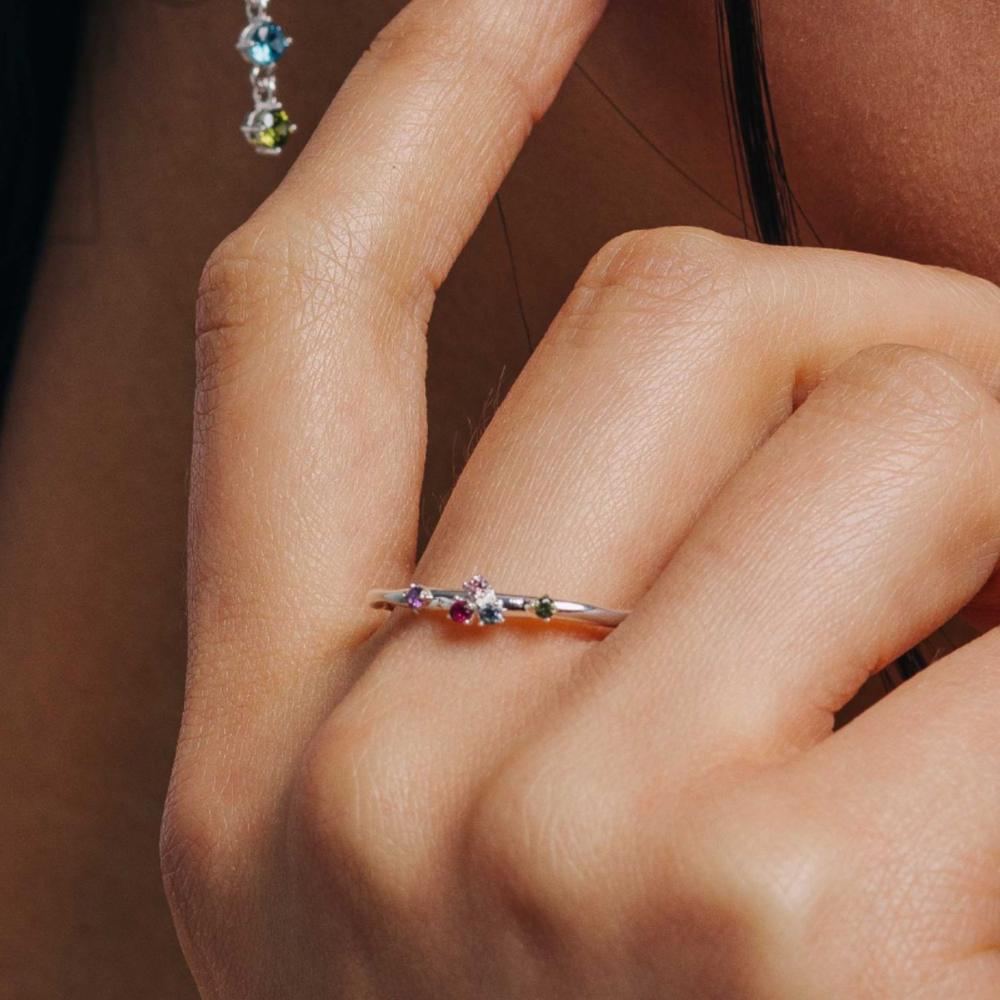 Anillo Aurora de Plata 925 Talla 7 - Real Plaza