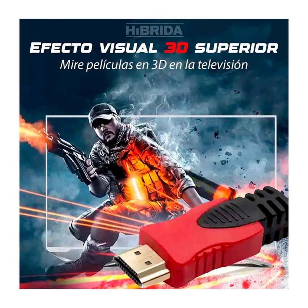 Cable Hdmi 150Cm Proyecta Audio Video Full Hd 4K Blue Ray Tv - Real Plaza