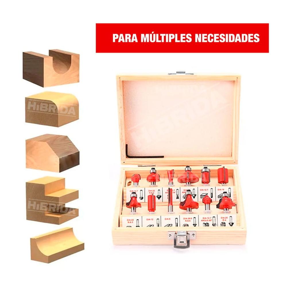 Ruteadora Fresadora Palma 635Mm Más Fresas Carpintería Madera - Combo ...