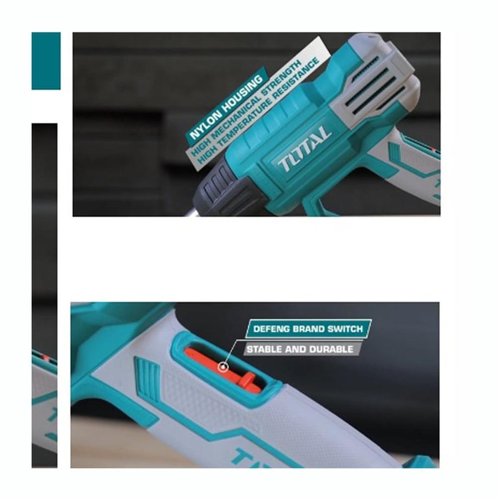 Pistola De Calor 2000W Temperatura Ajustable Total - Tb20045 - Real Plaza