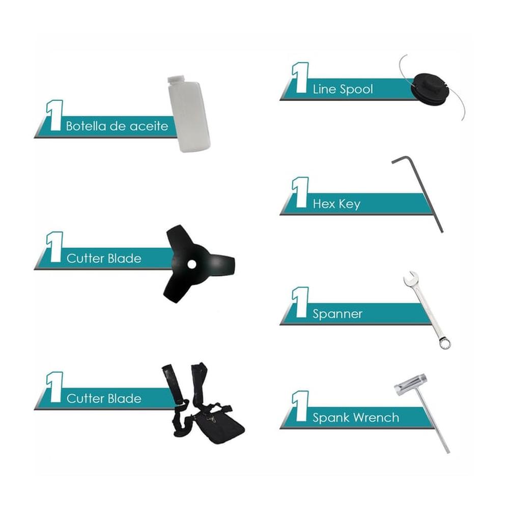 Motoguadañadora Desmalezadora A Gasolina 2Hp 42 7Cc Total - Tp5434411 ...