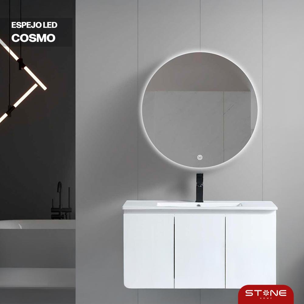 ESPEJO REDONDO LED TACTIL COSMO STONE - Real Plaza