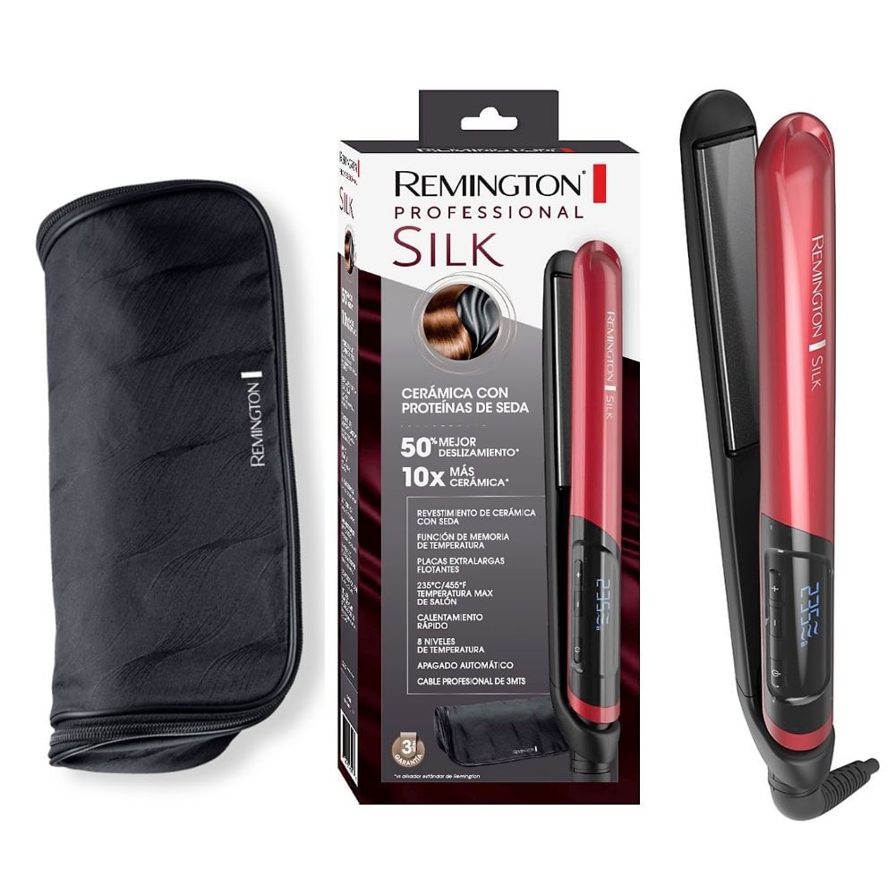 Combo Remington Secadora Silk AC9096 + Plancha Silk S9600 - Real Plaza