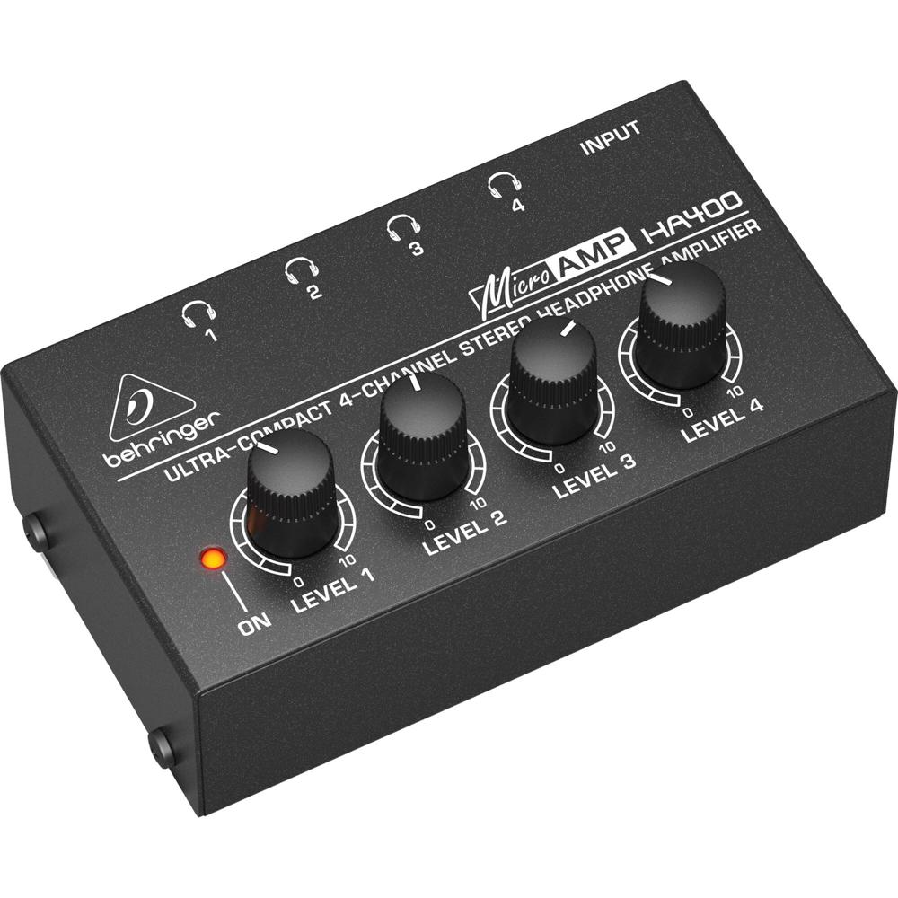 Amplificador de Auriculares Estéreo Behringer MicroAMP HA400 - 4 ...