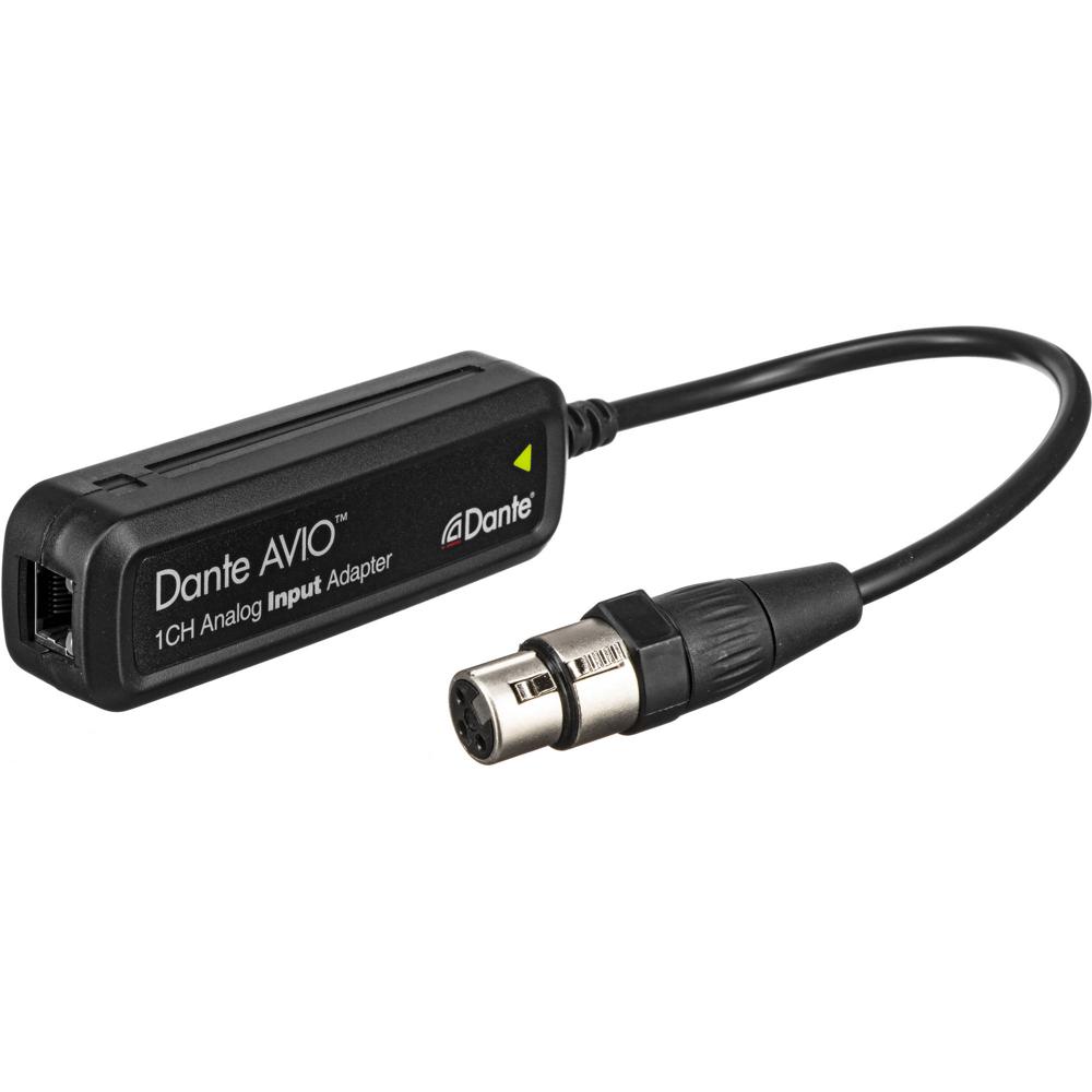 Audinate Dante AVIO 1-Channel Analog Input Adapter for Dante Audio ...