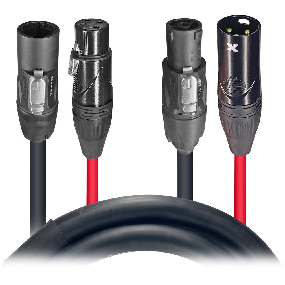 ProX Cable Jumper Dual Powerkon a XLR 3 Pines (10') - 20 AWG x ...